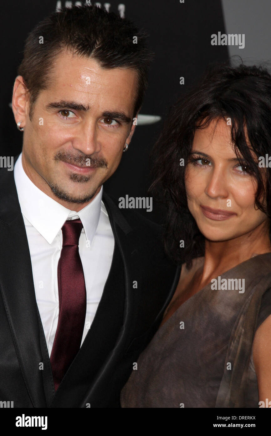 Colin Farrell and Claudine Farrell Los Angeles premiere of 'Total ...