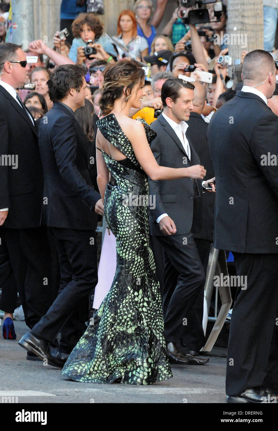 Len Wiseman and Kate Beckinsale Los Angeles premiere of 'Total Recall ...