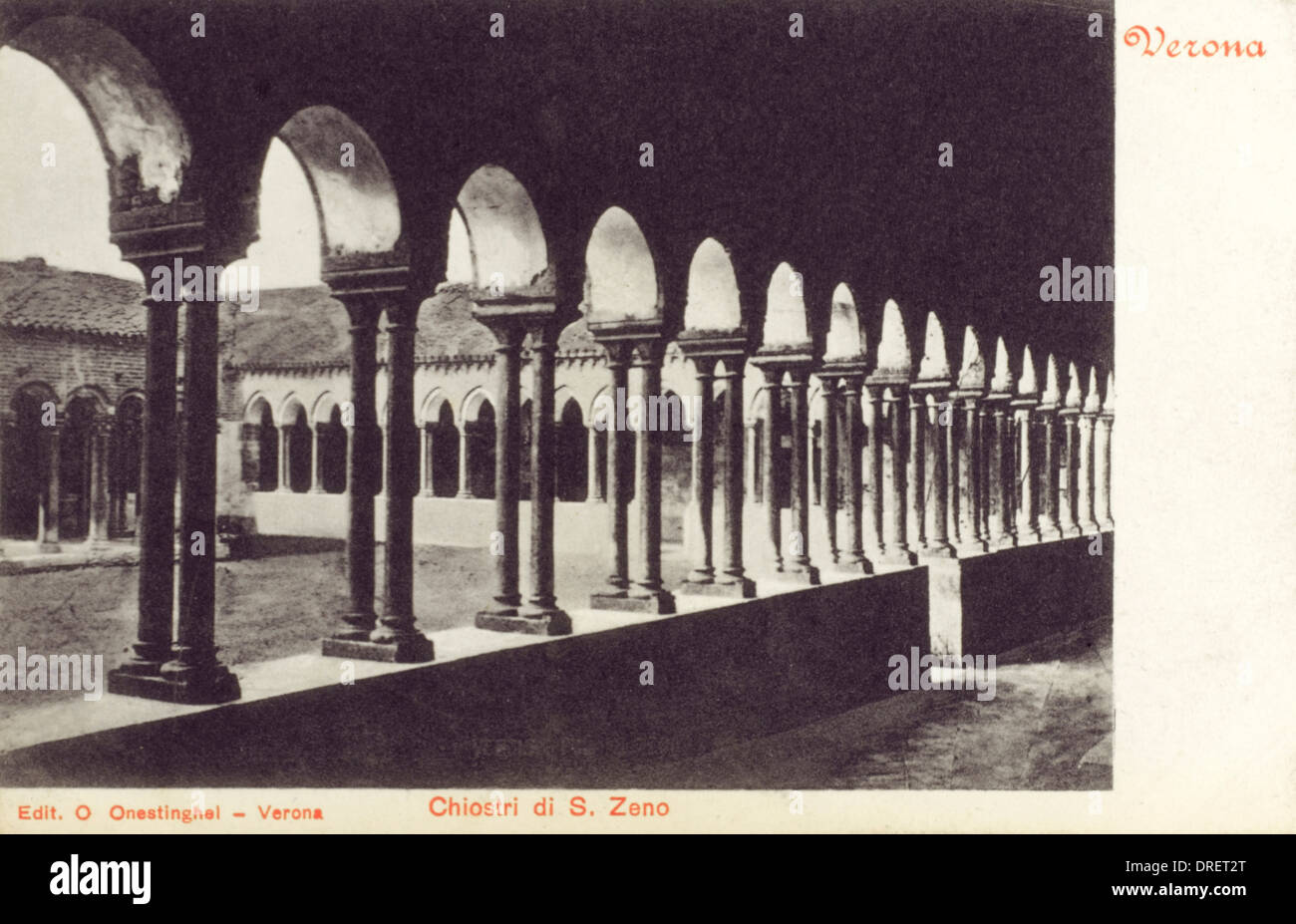 Italy - Verona - Cloisters of St. Zeno Stock Photo - Alamy