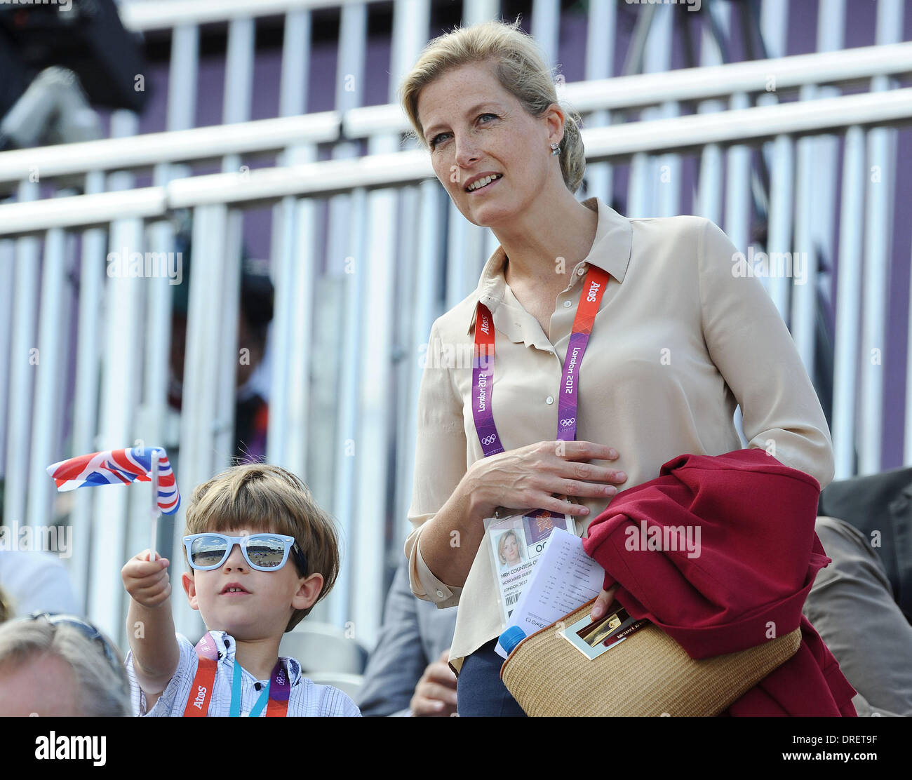Sophie, Countess of Wessex and Prince James attend the Equestrian event ...