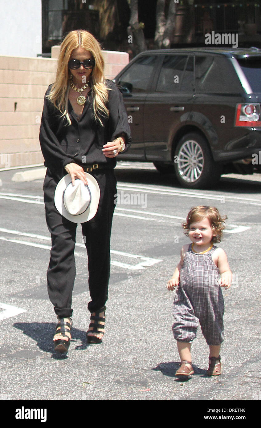 Rachel Zoe and son Skyler heading for Hugo's restaurant for lunch Los ...