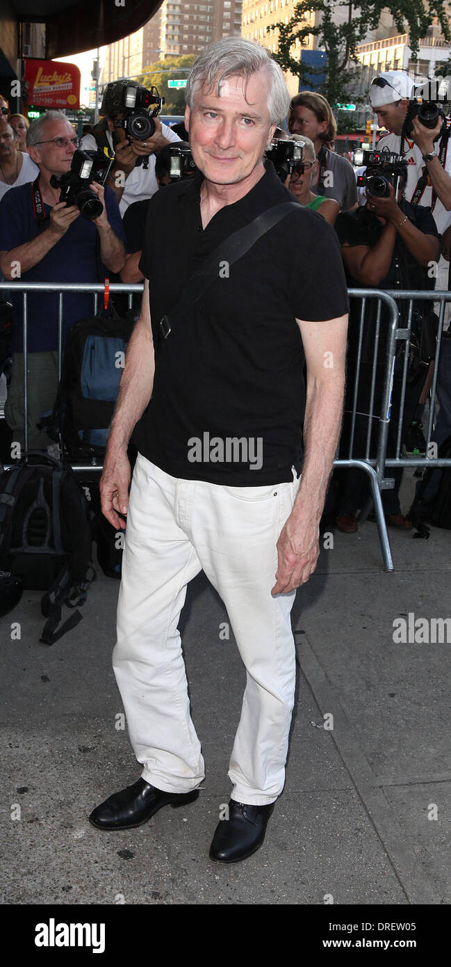 John Patrick Shanley, at the New York Premiere of 'Total Recall' at ...