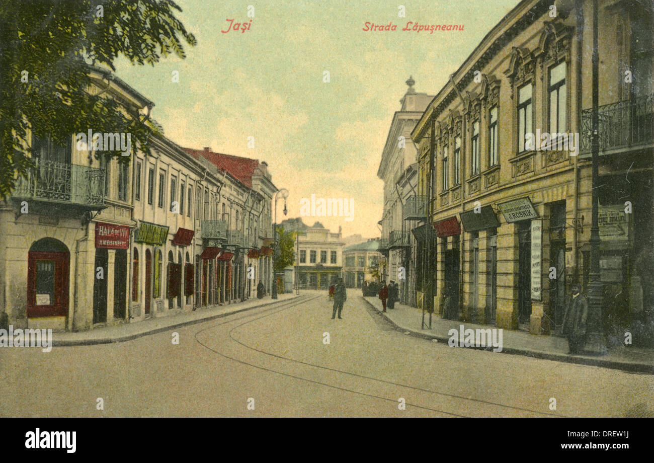 Romania - Jasi - Lapusneanu Street Stock Photo - Alamy