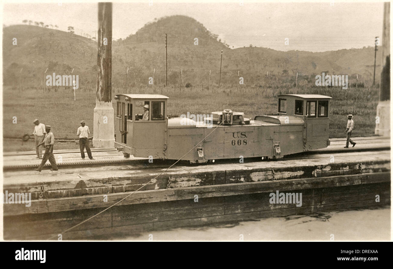 Electric Mule, Panama Canal Stock Photo - Alamy