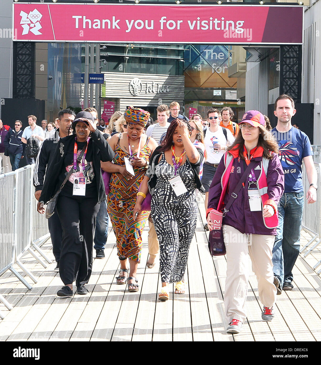 Crowds are directed to the correct places for the first day of Track ...