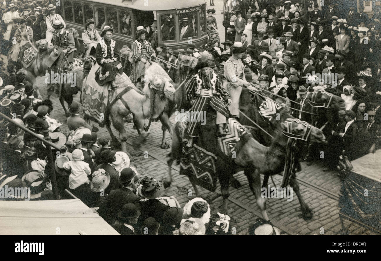 Circus camels parade - Ringling Bros Circus, Washington DC Stock Photo ...