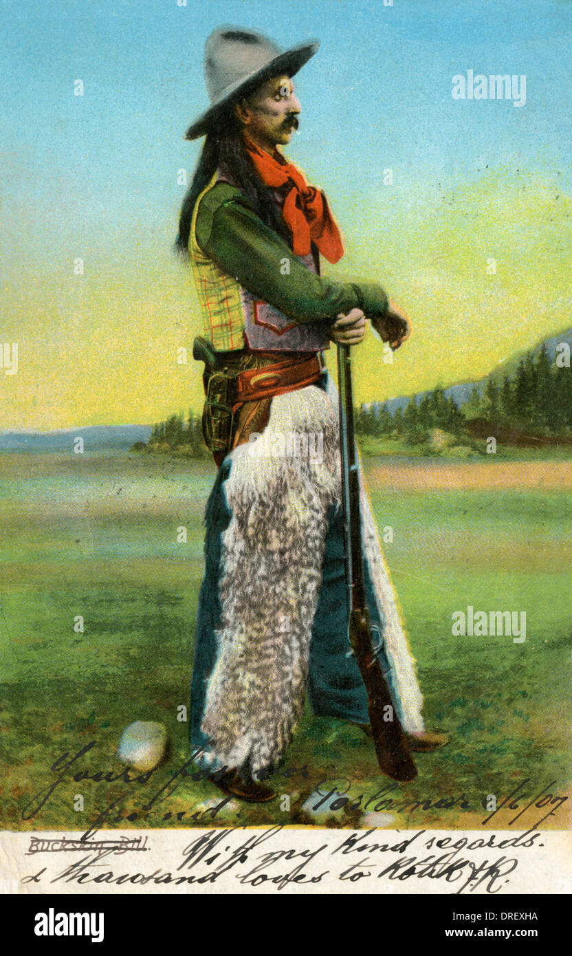 Portrait of Bucksking Bill, American cowboy Stock Photo - Alamy