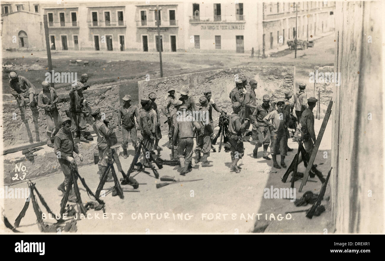 Blue Jackets capturing Fort Santiago, Vera Cruz, Mexico Stock Photo - Alamy