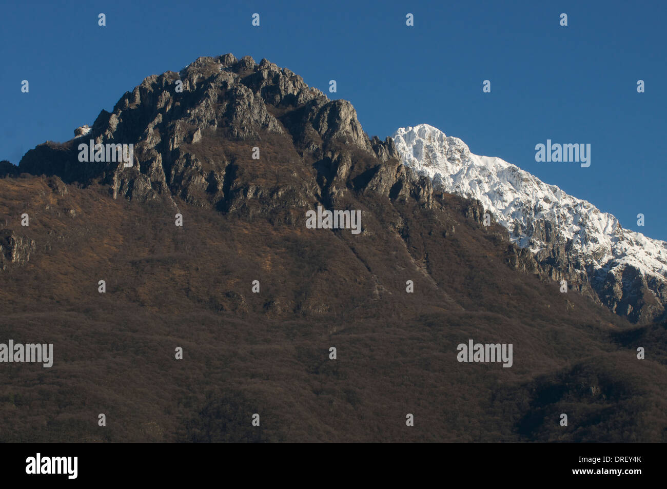 mountains,grigna meridionale,snow,lake como,italy Stock Photo - Alamy
