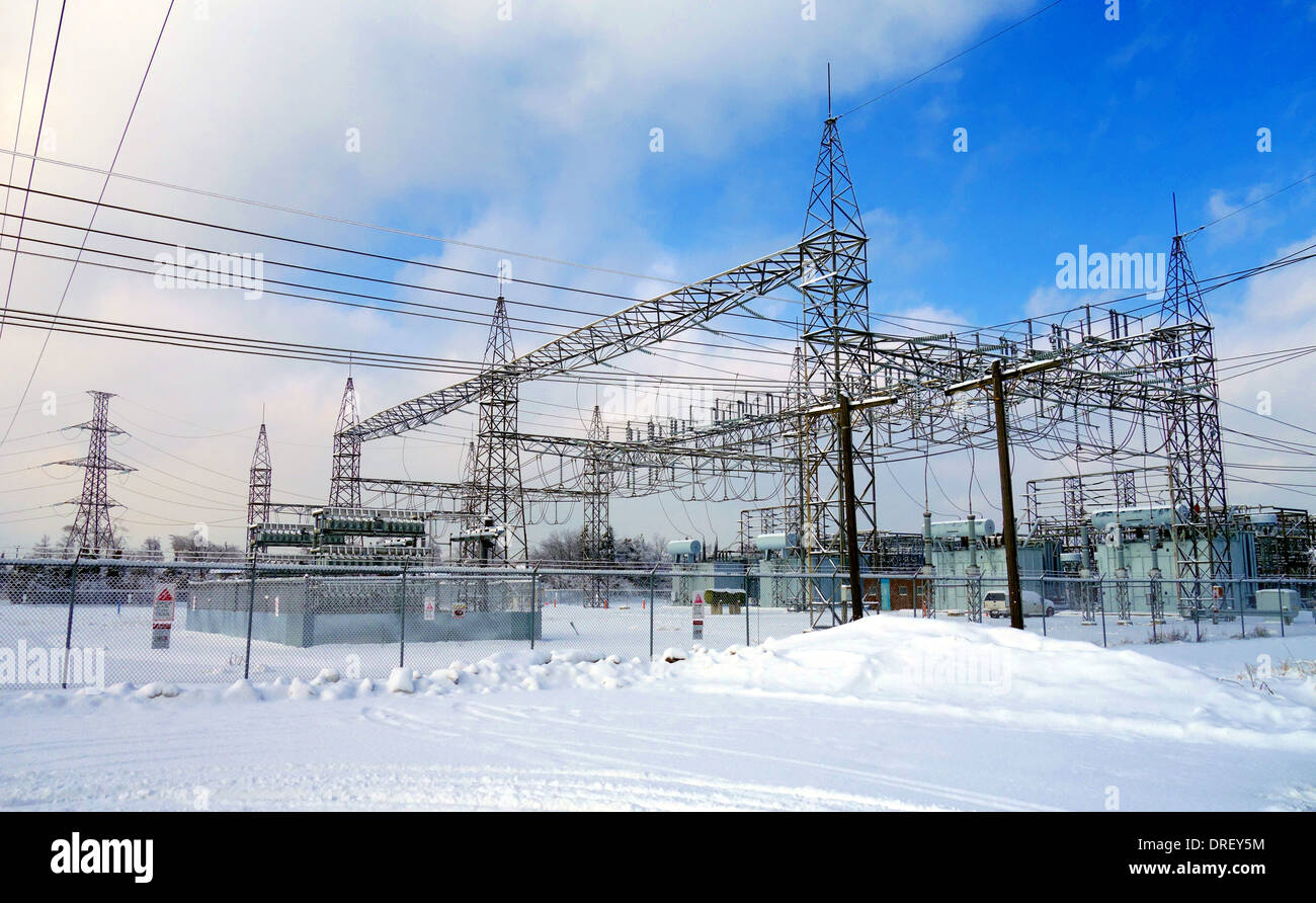 Electric power station in Toronto, Canada Stock Photo - Alamy
