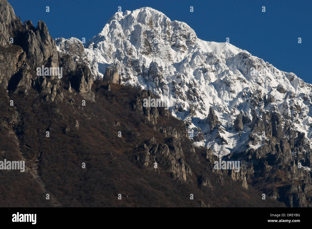 mountains,grigna meridionale,snow,lake como,italy Stock Photo - Alamy