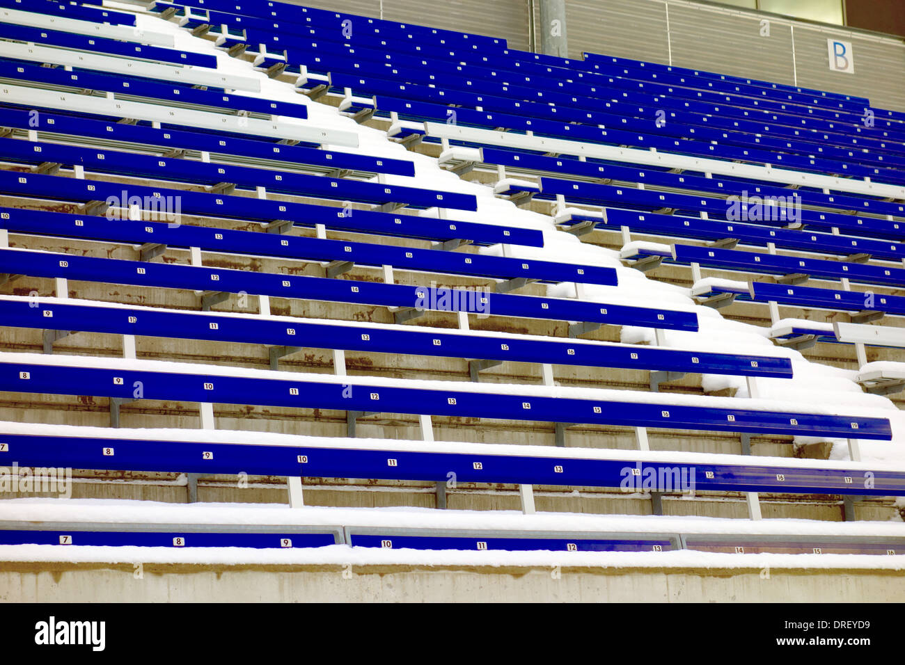 Blue stadium seats in Toronto, Canada Stock Photo - Alamy