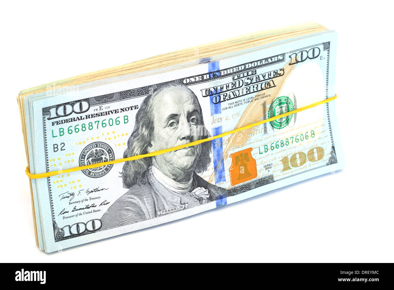 Pack dollar bills on Cut Out Stock Images & Pictures - Alamy