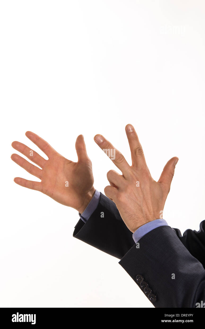 Eight fingers hi-res stock photography and images - Alamy