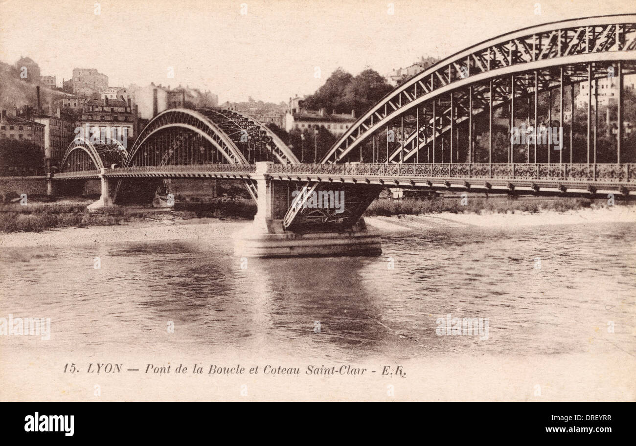 Lyon, France - Arched Bridge (Pont de la Boucle Stock Photo - Alamy