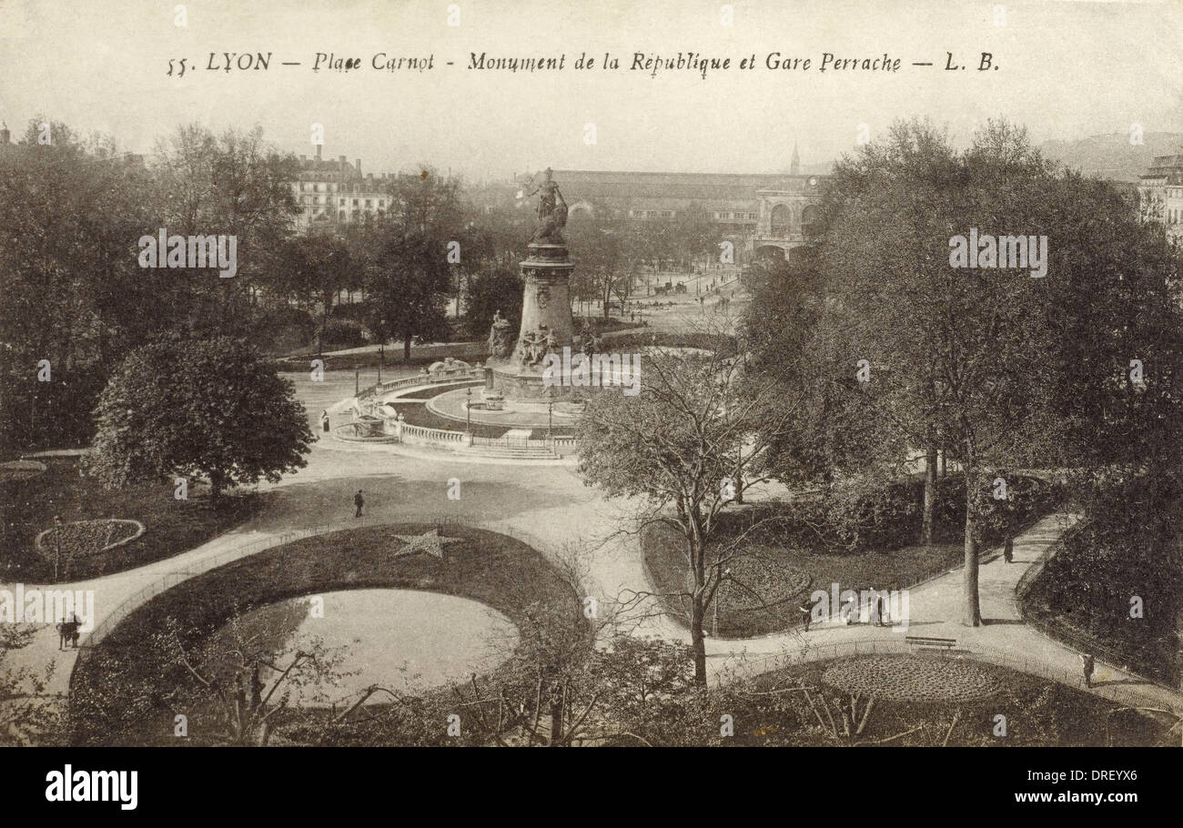 Lyon, France - Place Carnot Stock Photo - Alamy