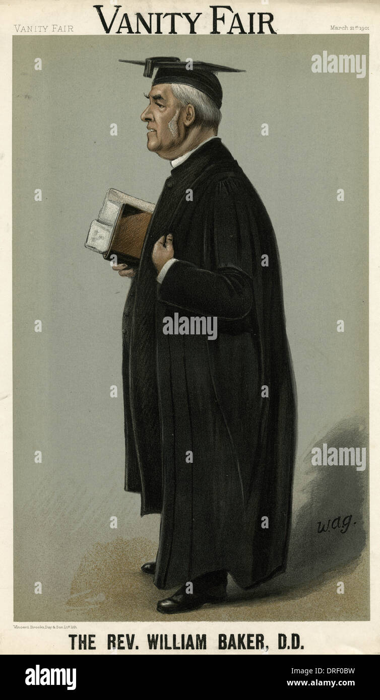 The Rev. William Baker, Vanity Fair, Wag Stock Photo - Alamy