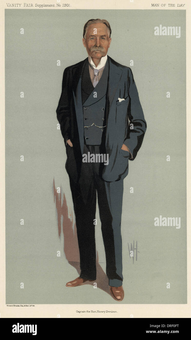 Capt. the Hon. Henry Denison, Vanity Fair, WH Stock Photo - Alamy