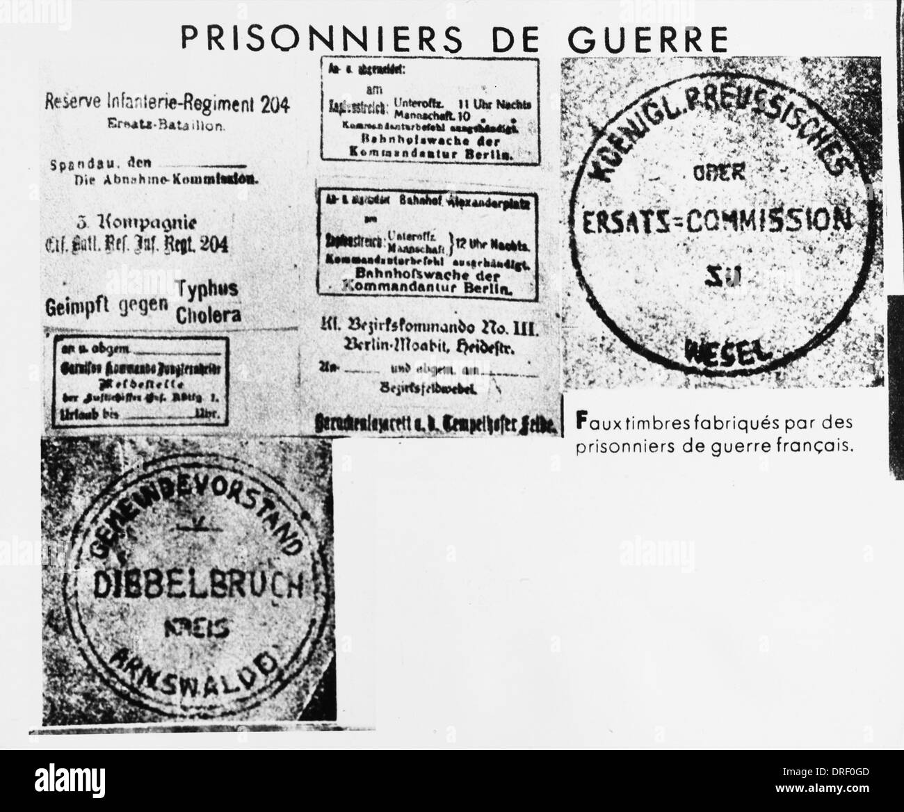 Fake french stamps world war hi-res stock photography and images - Alamy