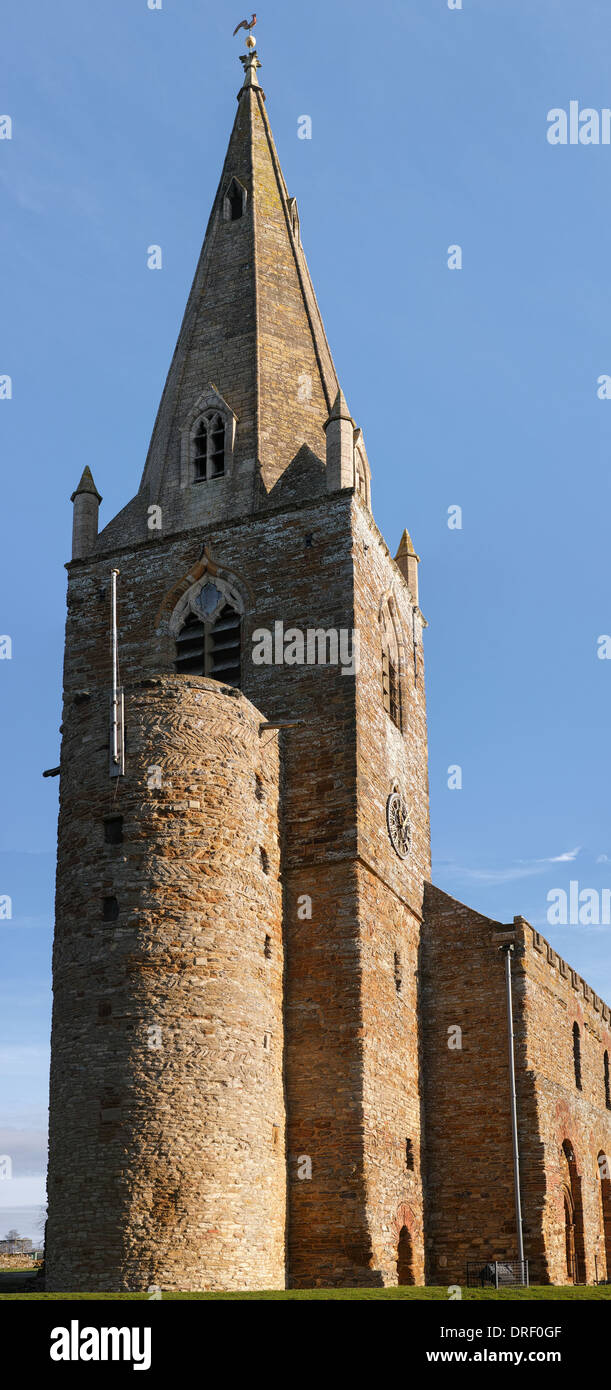 The anglo-saxon church of All Saints at Brixworth (was Mercia, now Northamptonshire), built in ...