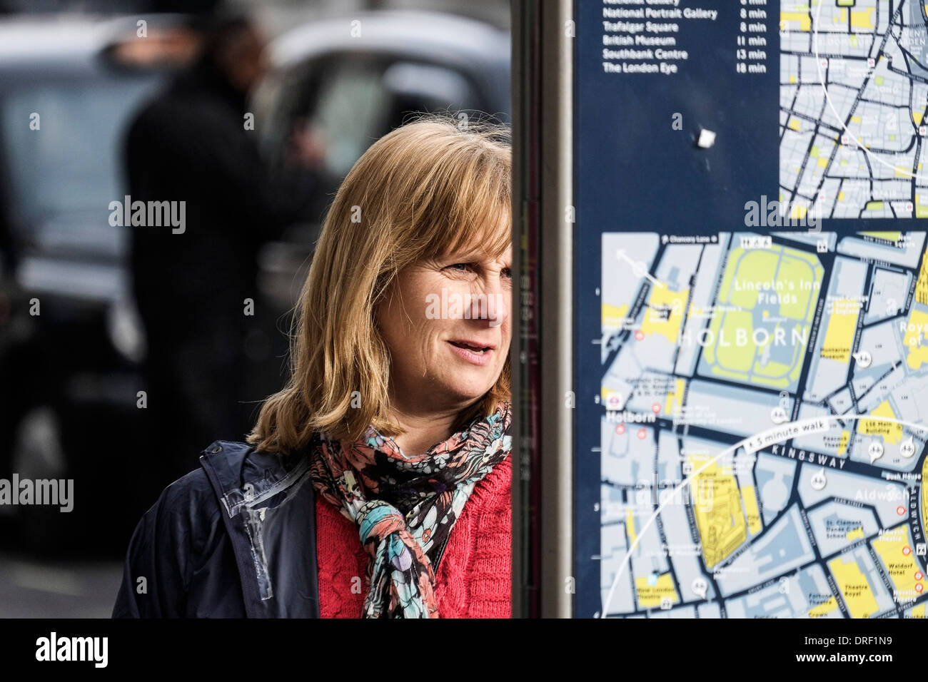 Checking the map hi-res stock photography and images - Alamy