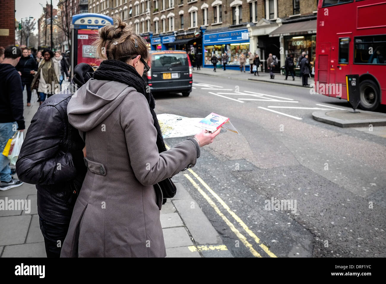Checking looking map hi-res stock photography and images - Alamy