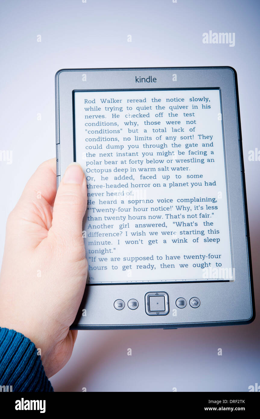 Hand holding electronic book hi-res stock photography and images - Alamy