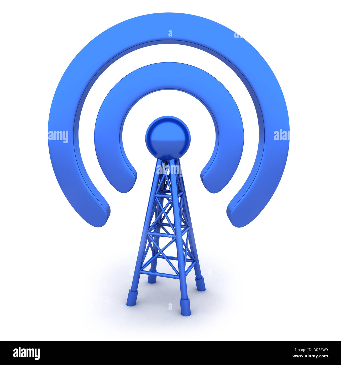 Abstract Antenna on white background (done in 3d Stock Photo - Alamy