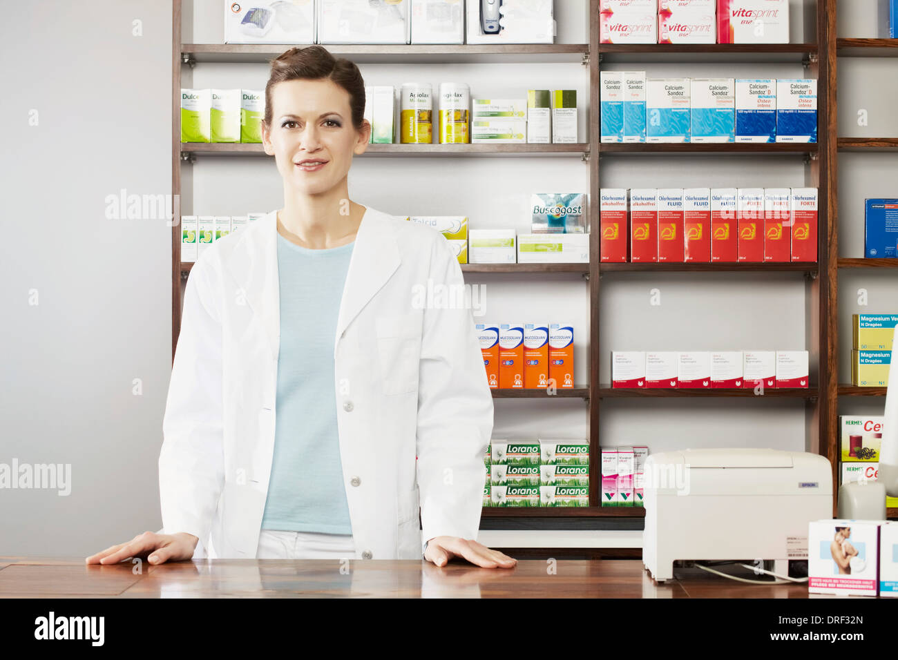 Female Pharmacist, Portrait, Munich, Bavaria, Germany Stock Photo - Alamy