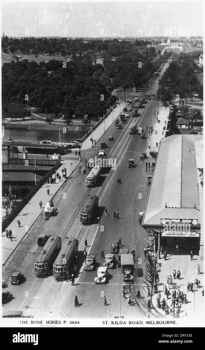 St. Kilda Road, Melbourne, Victoria, Australia Stock Photo - Alamy