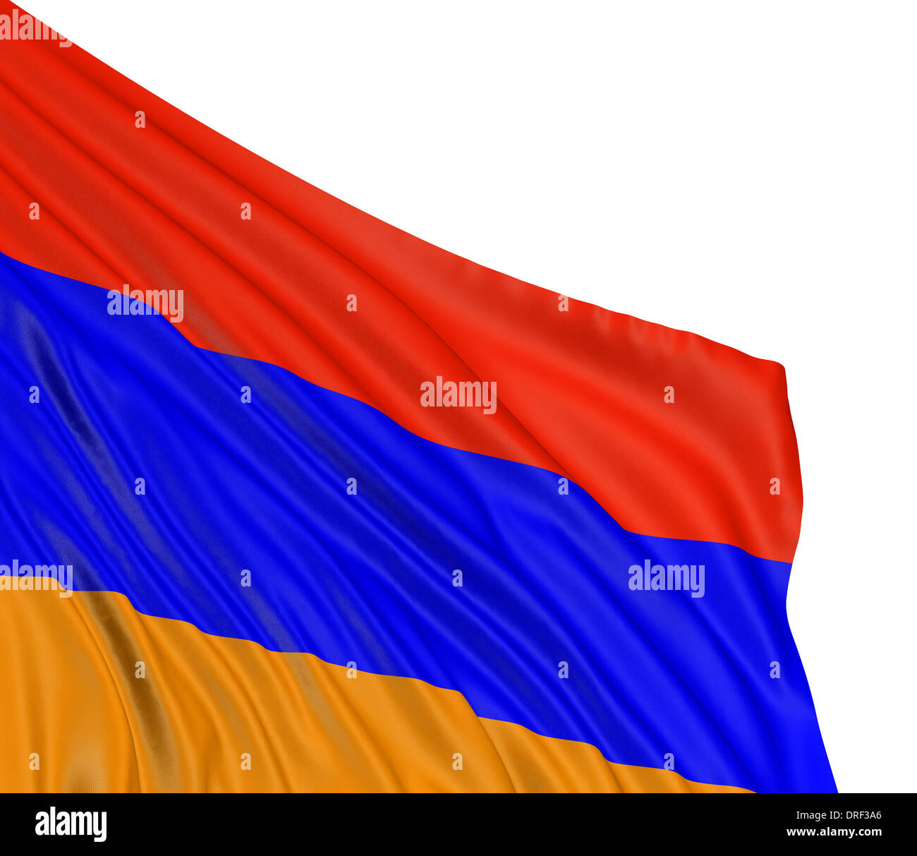 3D Armenian flag Stock Photo - Alamy