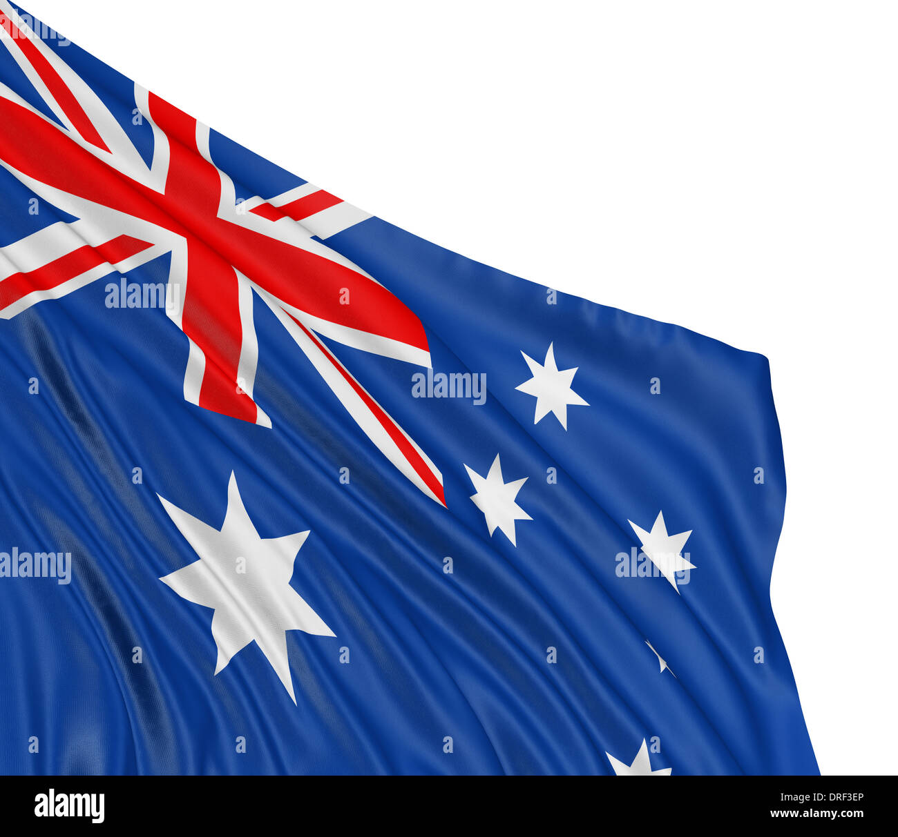 3D Australian flag (clipping path included Stock Photo - Alamy