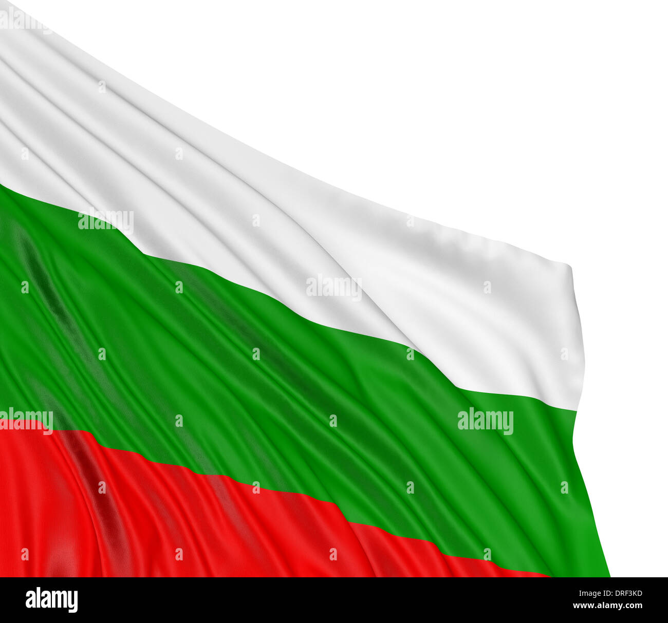 3D Bulgarian flag Stock Photo - Alamy