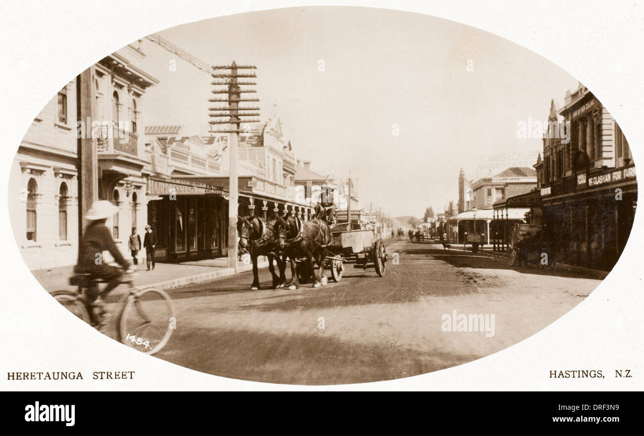 New zealand heretaunga street hi-res stock photography and images - Alamy