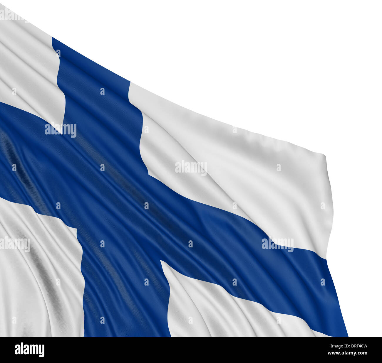 3D Finnish flag Stock Photo - Alamy