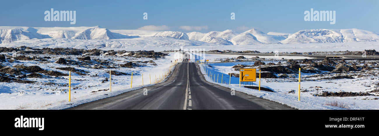 Road scene, Iceland, Polar Region Stock Photo - Alamy