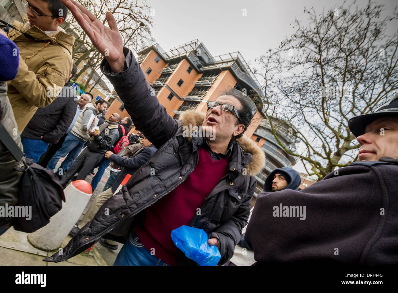 Regents park mosque protest hi-res stock photography and images - Alamy