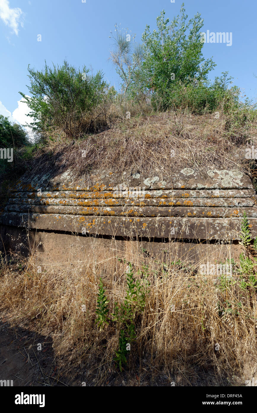 The Maroi Tumulus at Cerveteri Etruscan Banditaccia Necropolis in ...