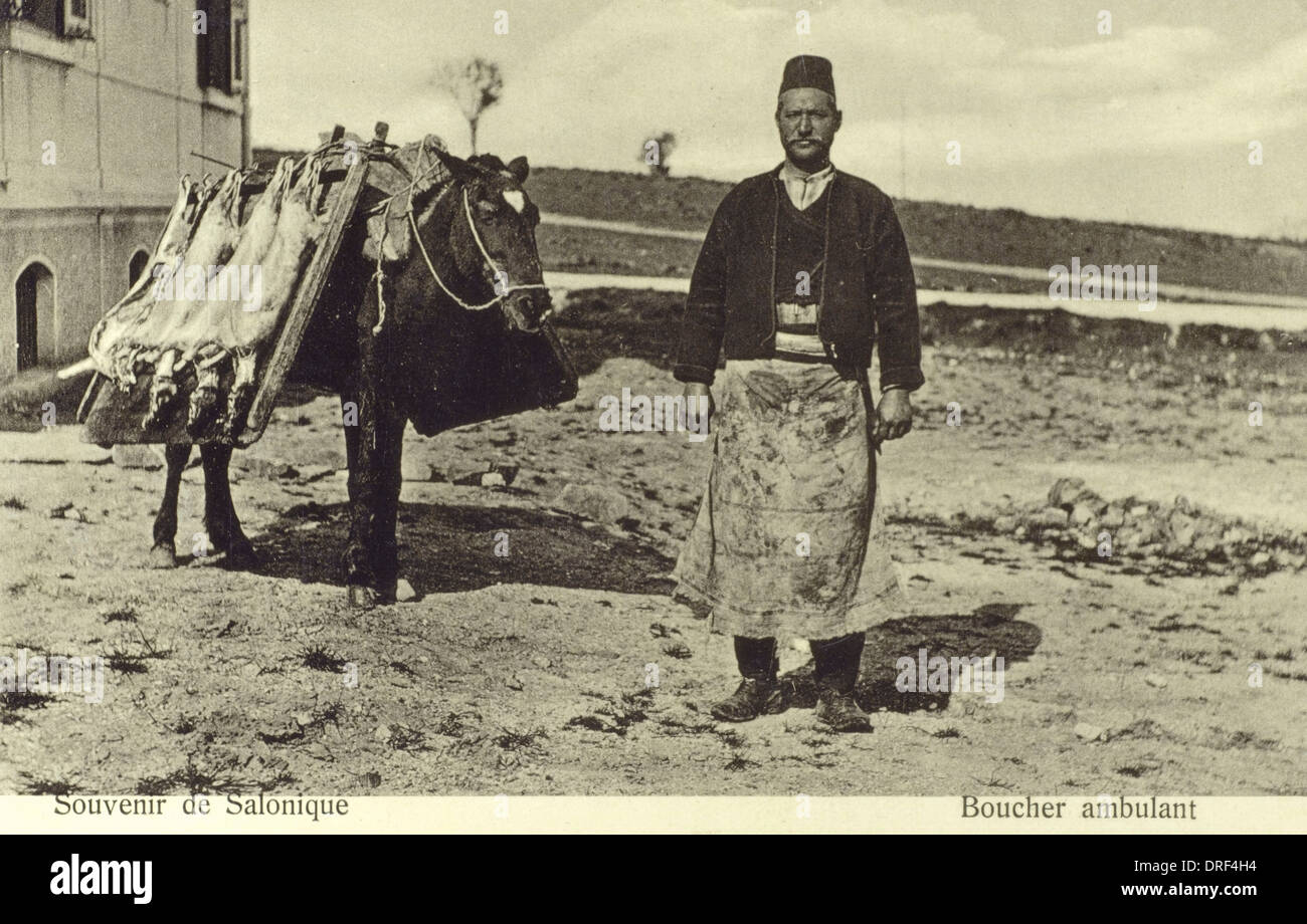 Thessaloniki - Greece - Mobile Butcher Stock Photo - Alamy