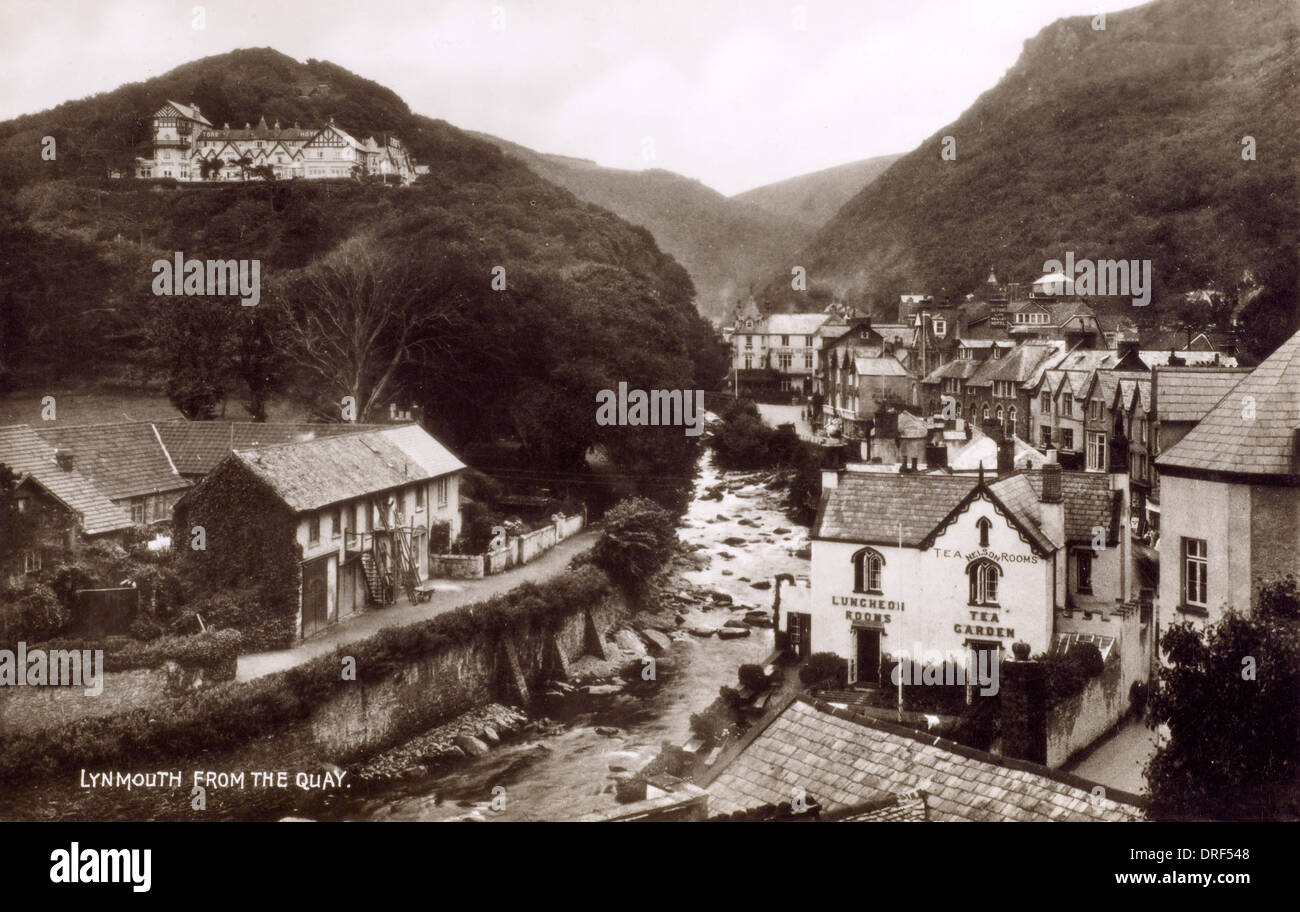 Lynmouth, Devon - Countisbury Hill Stock Photo - Alamy