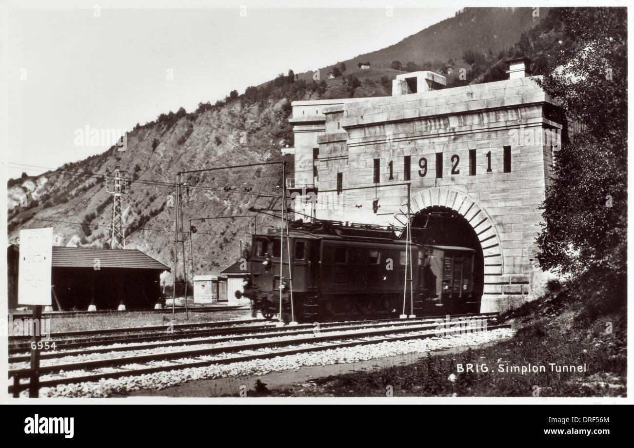 The Simplon Tunnel at Brig, Switzerland Stock Photo - Alamy