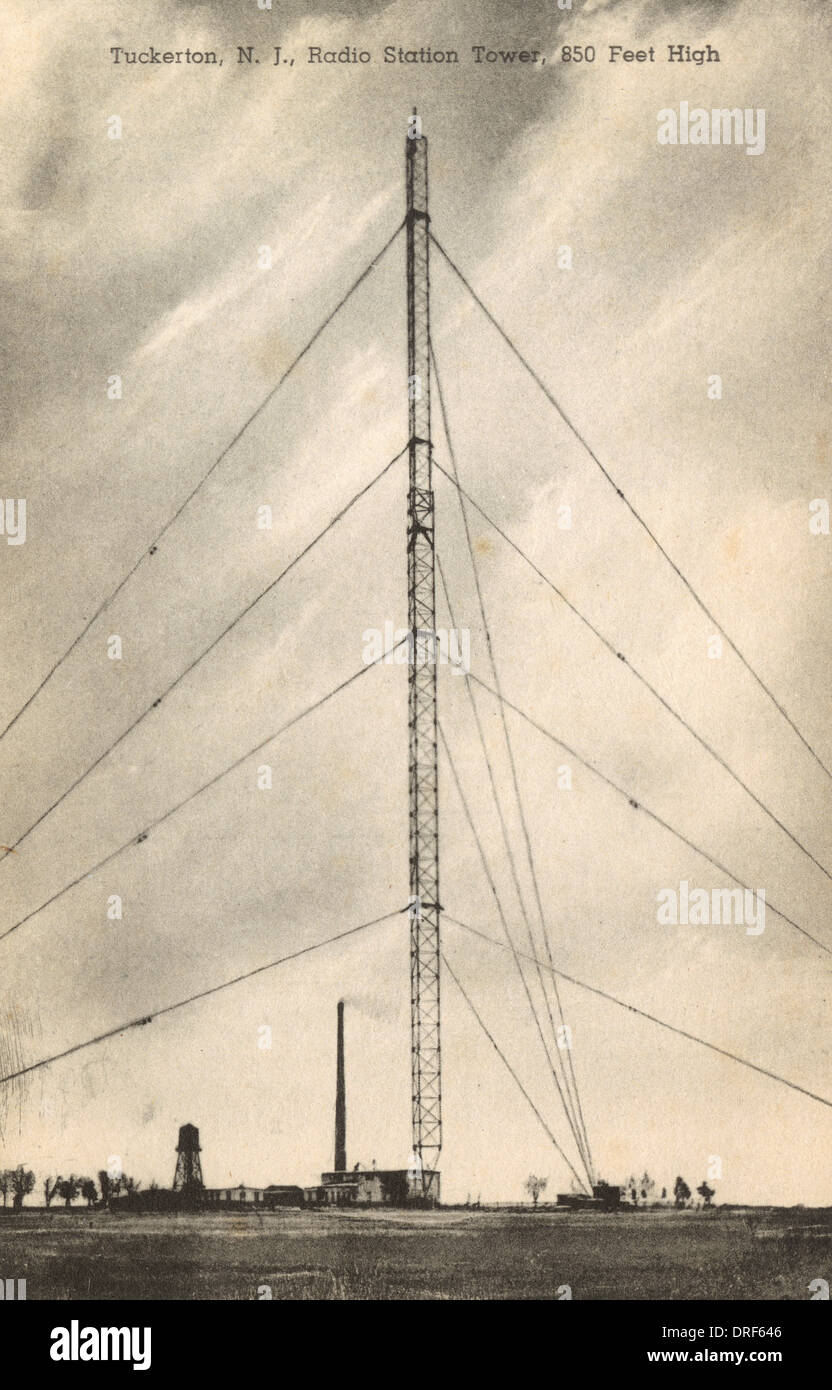 Radio Station Tower at Tuckerton, NJ Stock Photo - Alamy