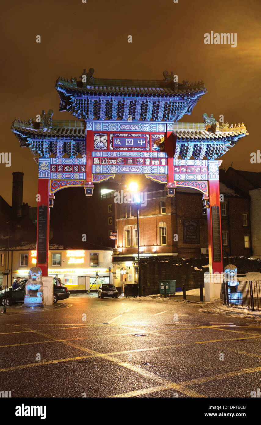 Chinatown Gate, Newcastle City Center Stock Photo - Alamy