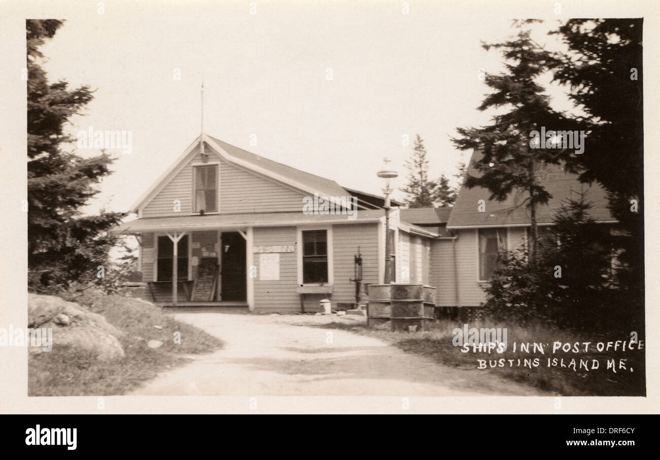 Ship's Inn Post Office - Bustins Island, ME Stock Photo - Alamy