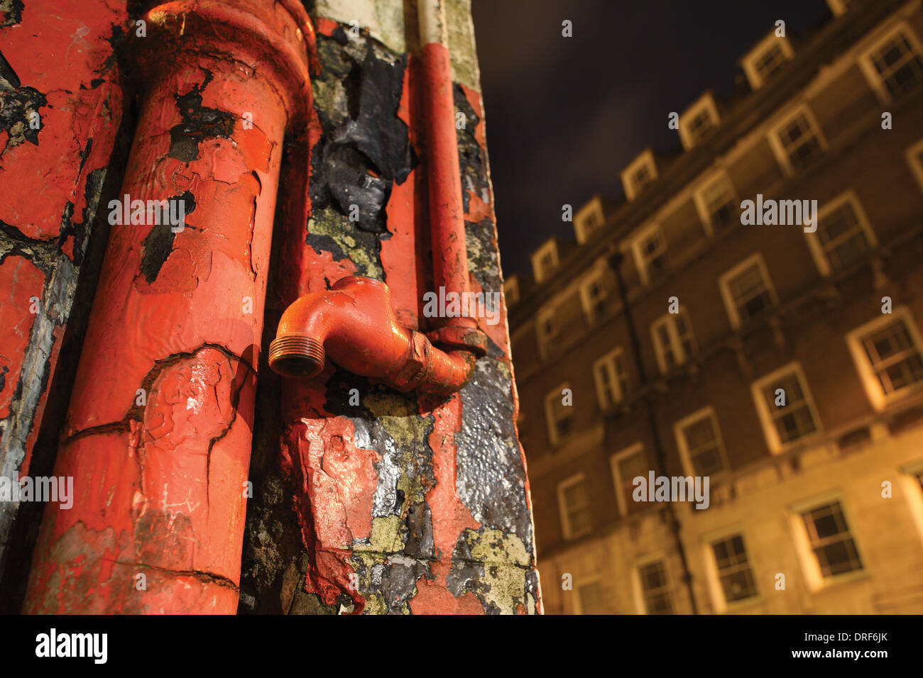 Dilapidated pipe, Newcastle City Center Stock Photo - Alamy
