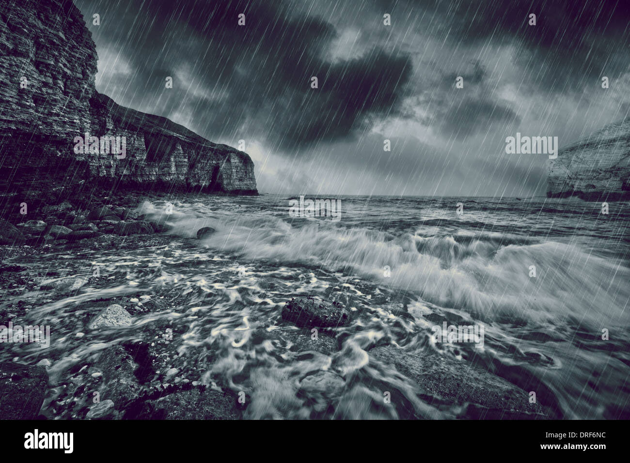 Raining sea hi-res stock photography and images - Alamy