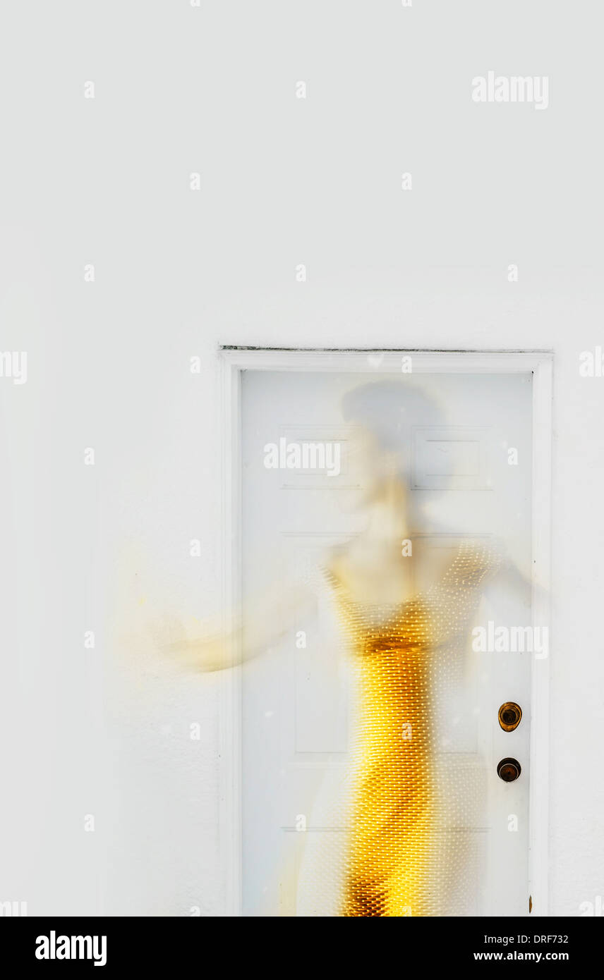 Ghost and door and woman hi-res stock photography and images - Alamy
