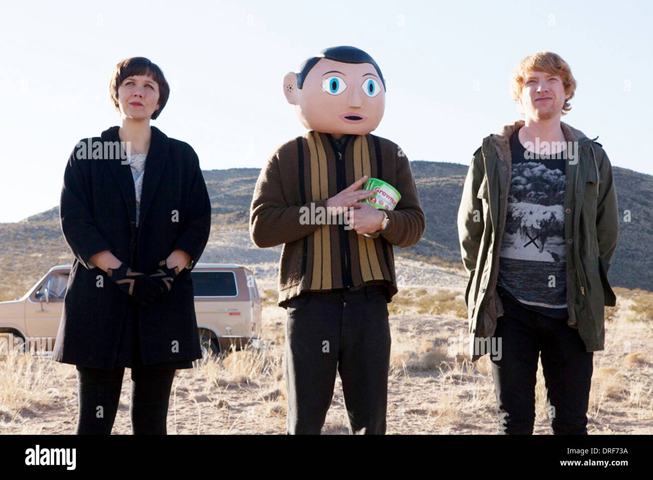 FRANK 2014 Magnolia Pictures film with from left: Maggie Gyllenhaal ...