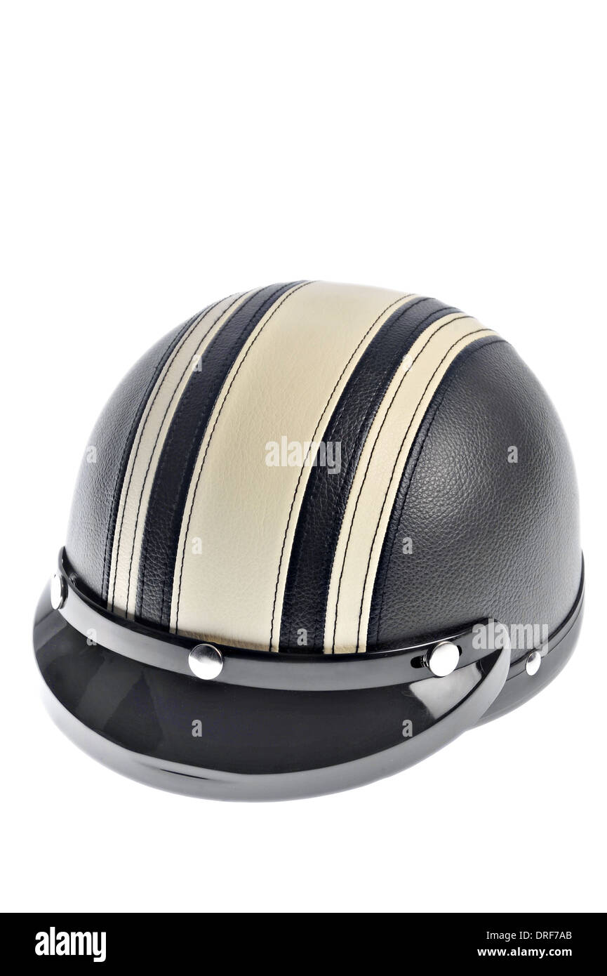 Braincap motorcycle helmet isolated on white background Stock Photo - Alamy