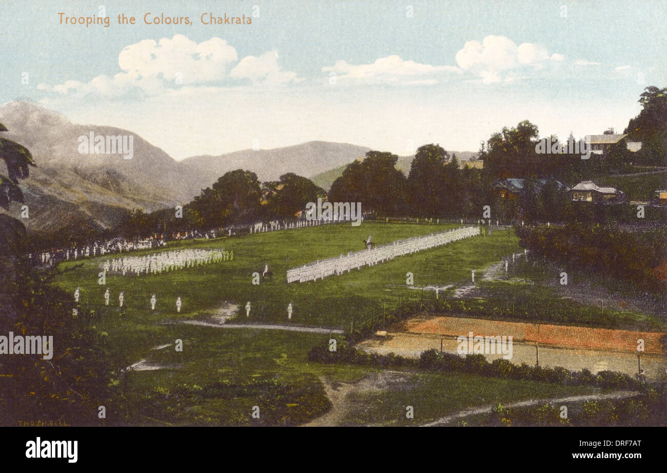 Trooping the Colours - Chakrata, India Stock Photo - Alamy